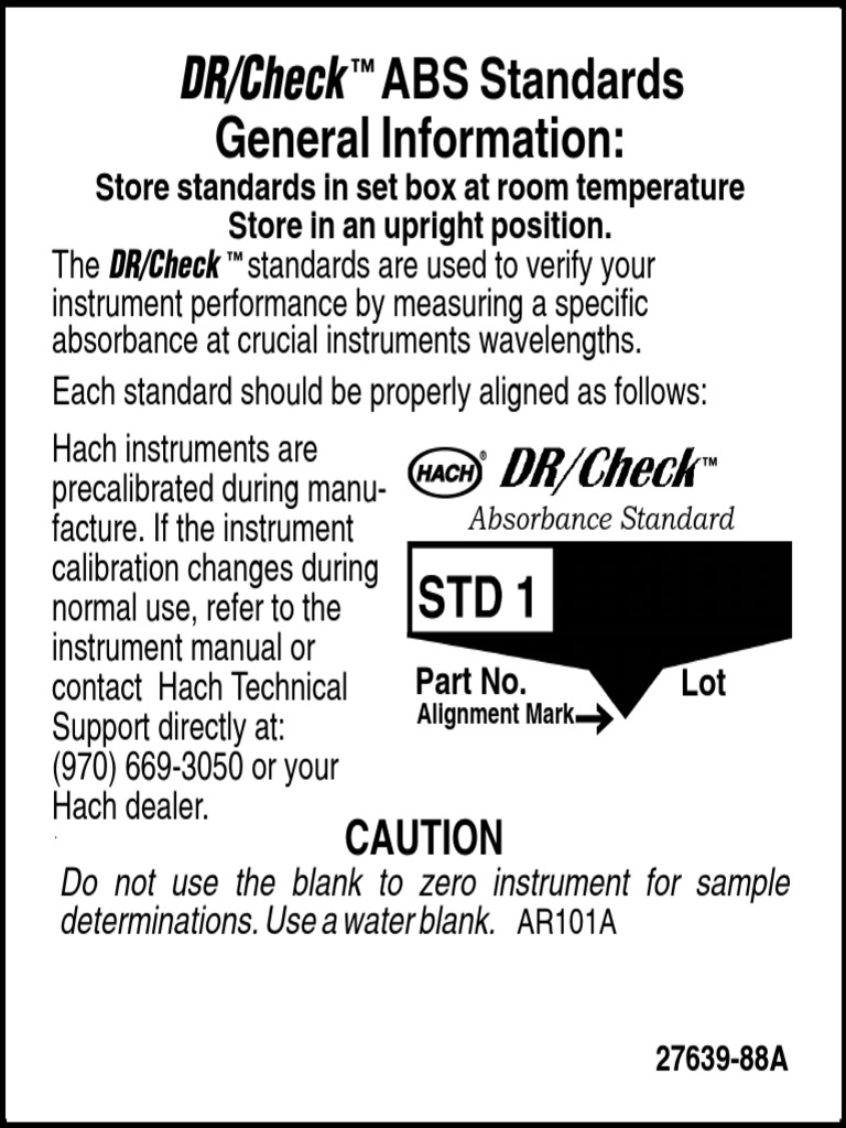 DR-Checks - 2763900 Instructions | Download Free PDF | Absorbance ...