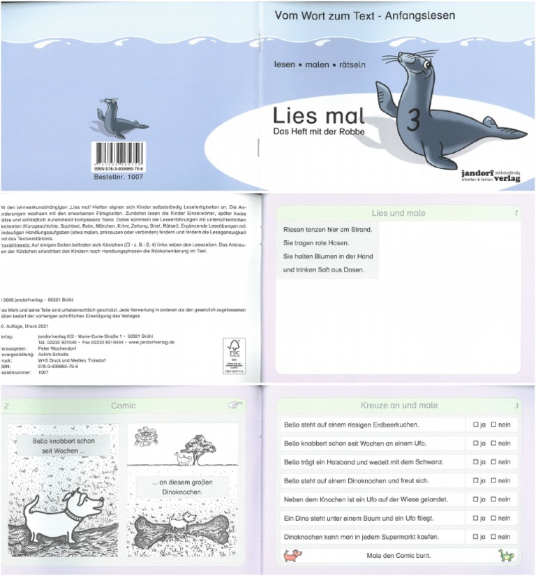 Lies Mal 3 - Das Heft Mit Der Robbe | PDF