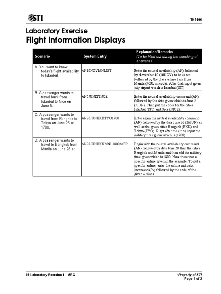 Flight information displays | PDF | Airlines | Transport