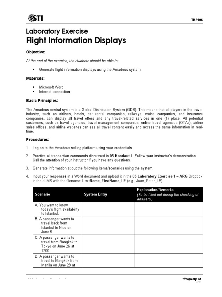 Flight Info Display Lab Exercise | PDF | Software | Computing