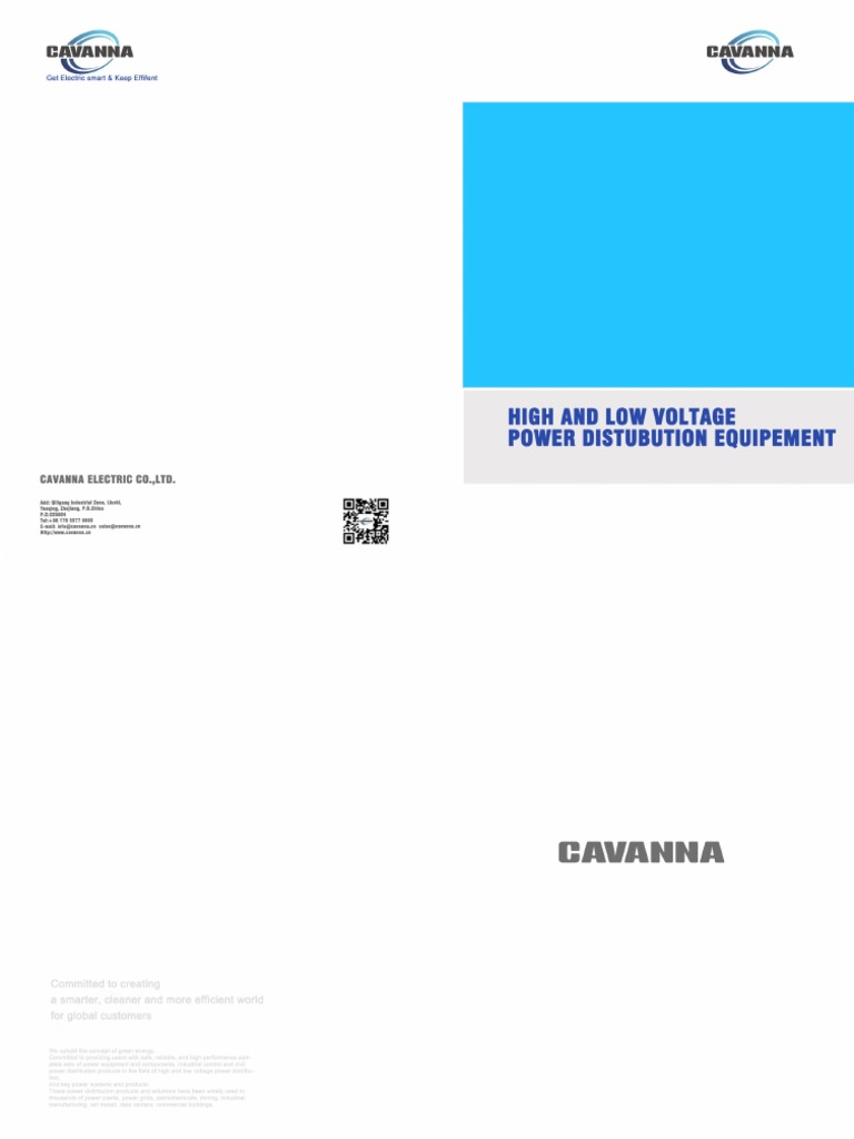 Cavanna Catalogue 2022 Switchgear and Breakers | PDF
