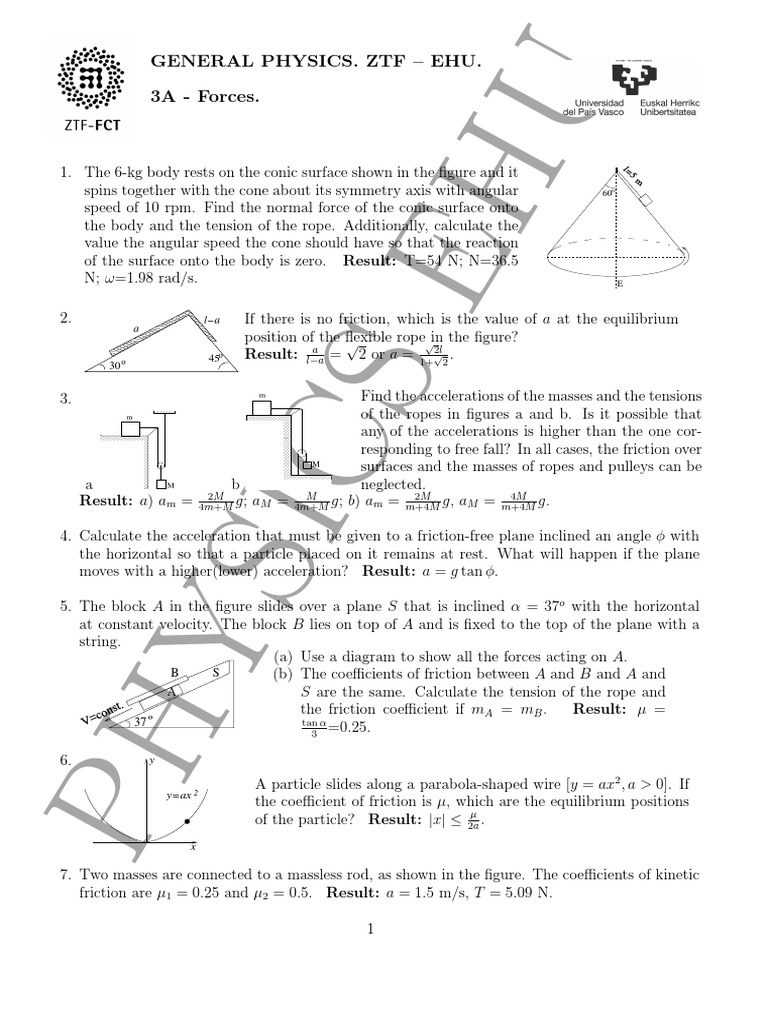 03A Dynamics Force | Download Free PDF | Force | Rotation Around A Fixed Axis
