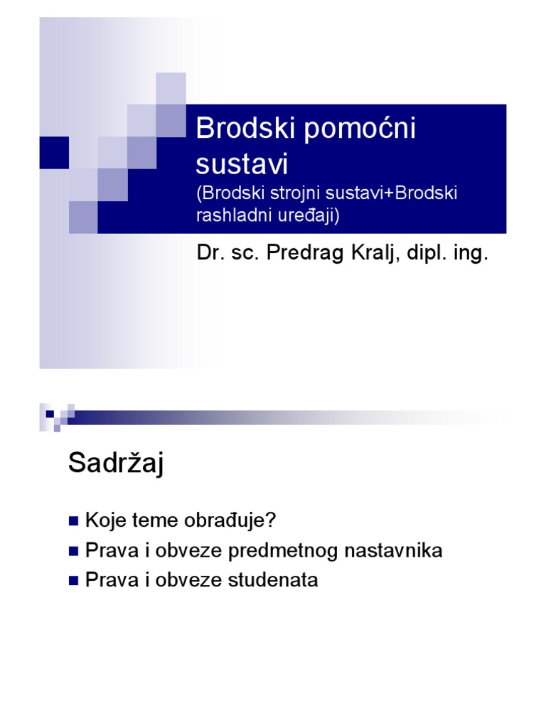Brodski Strojni Sustavi | PDF
