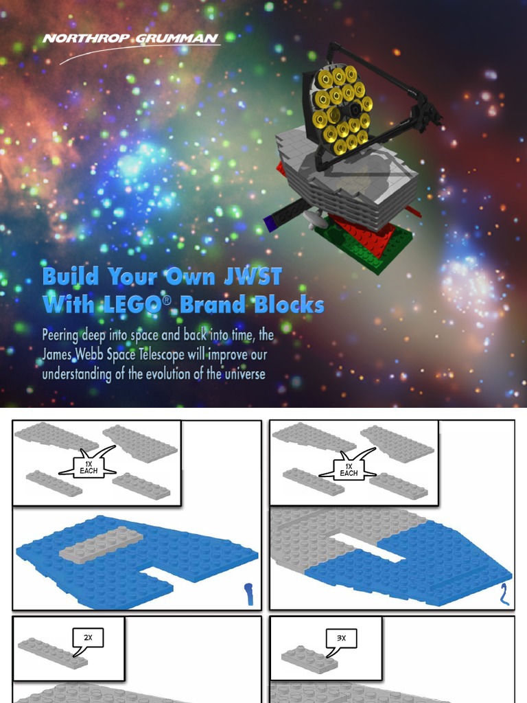 James Webb Telescope LEGO Assembly Guide | PDF