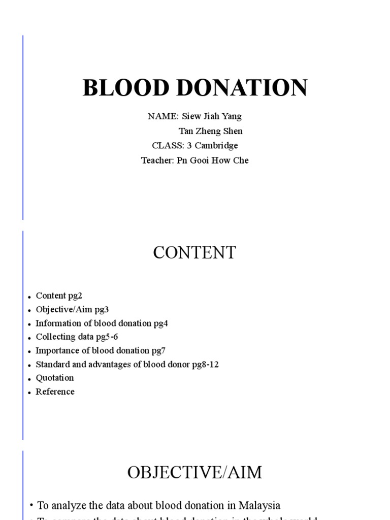 Blood Donation | PDF | Blood Donation | Blood