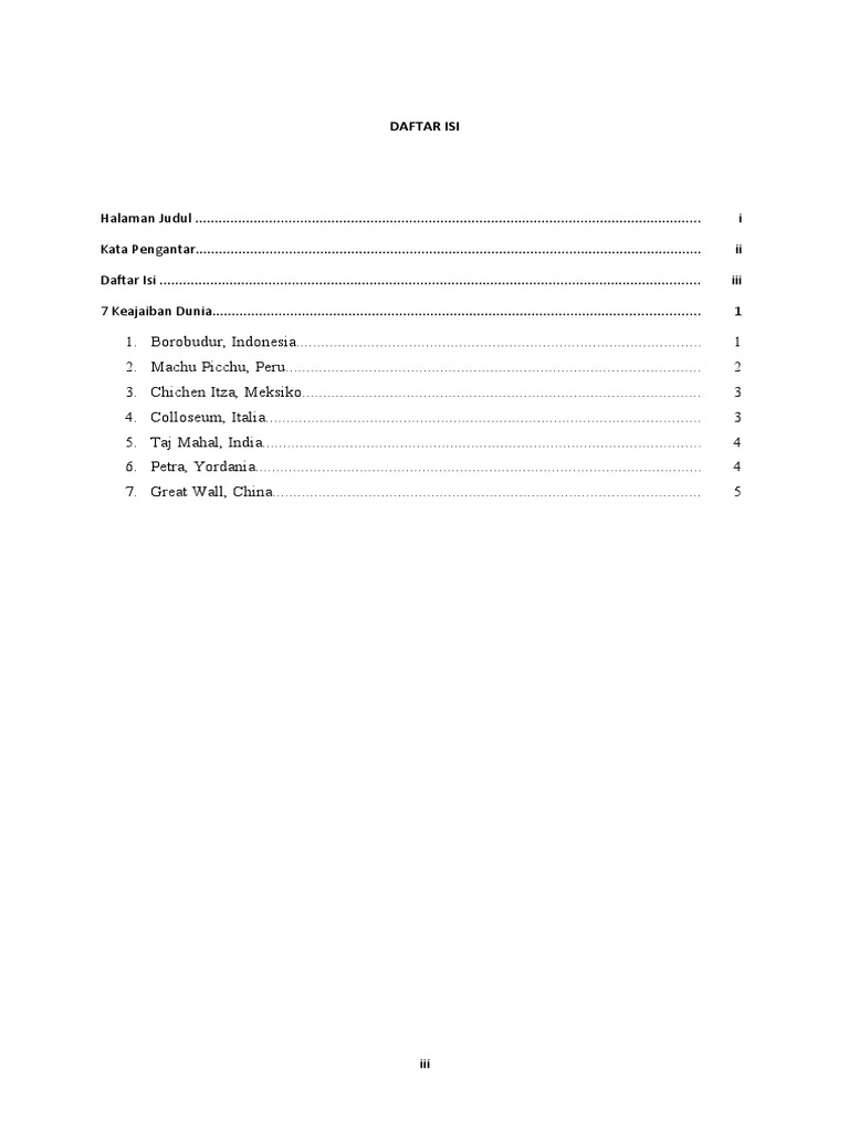 7 Keajaiban Dunia | PDF