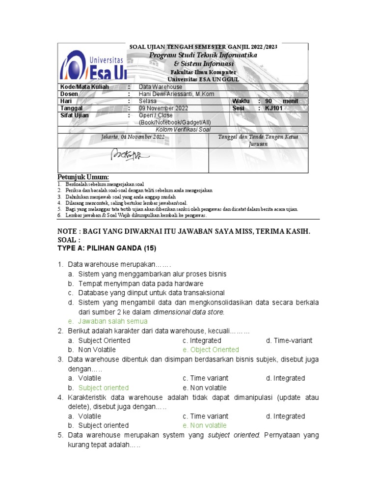 Uts Data Warehouse | PDF