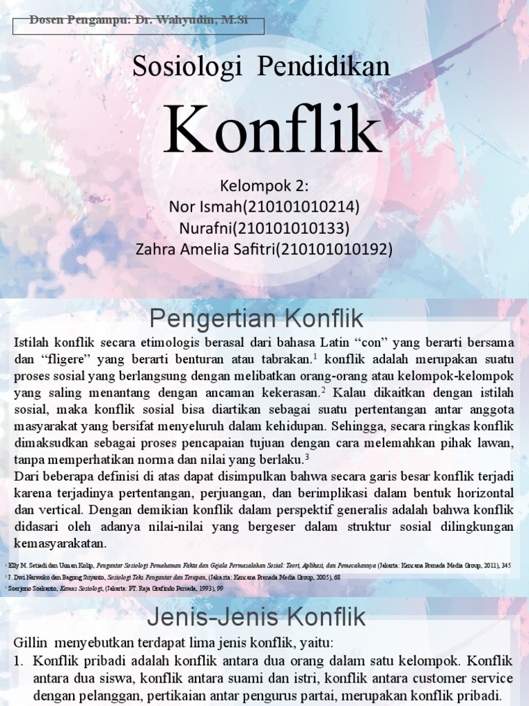 Kel 2 Konflik | PDF