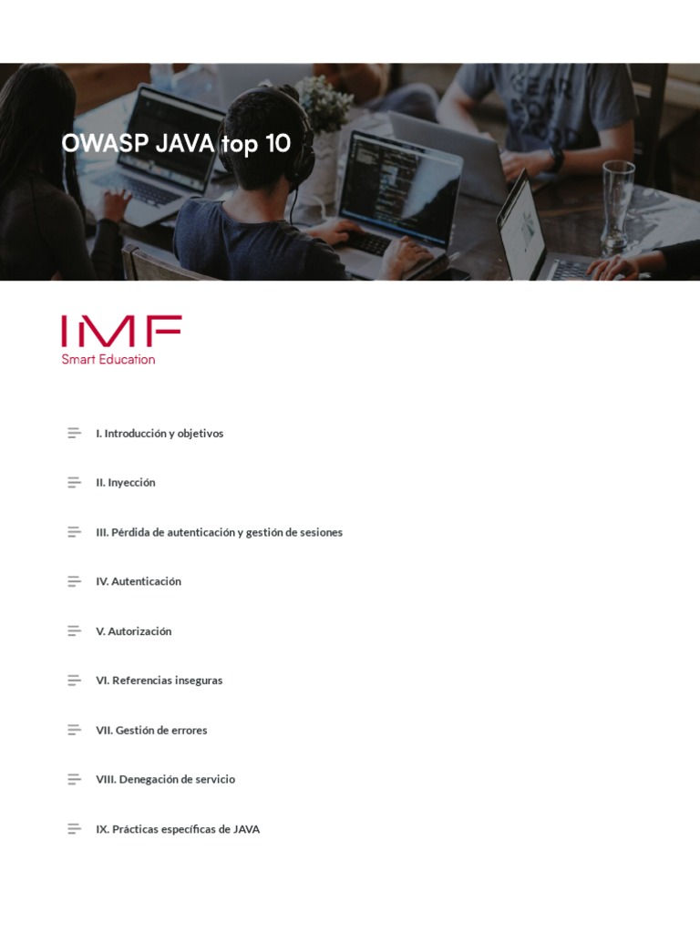 4 - Owasp Java Top 10 | PDF | Java (lenguaje de programación) | SQL