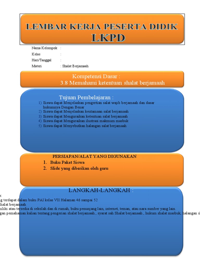 LKPD RPP 2 | PDF