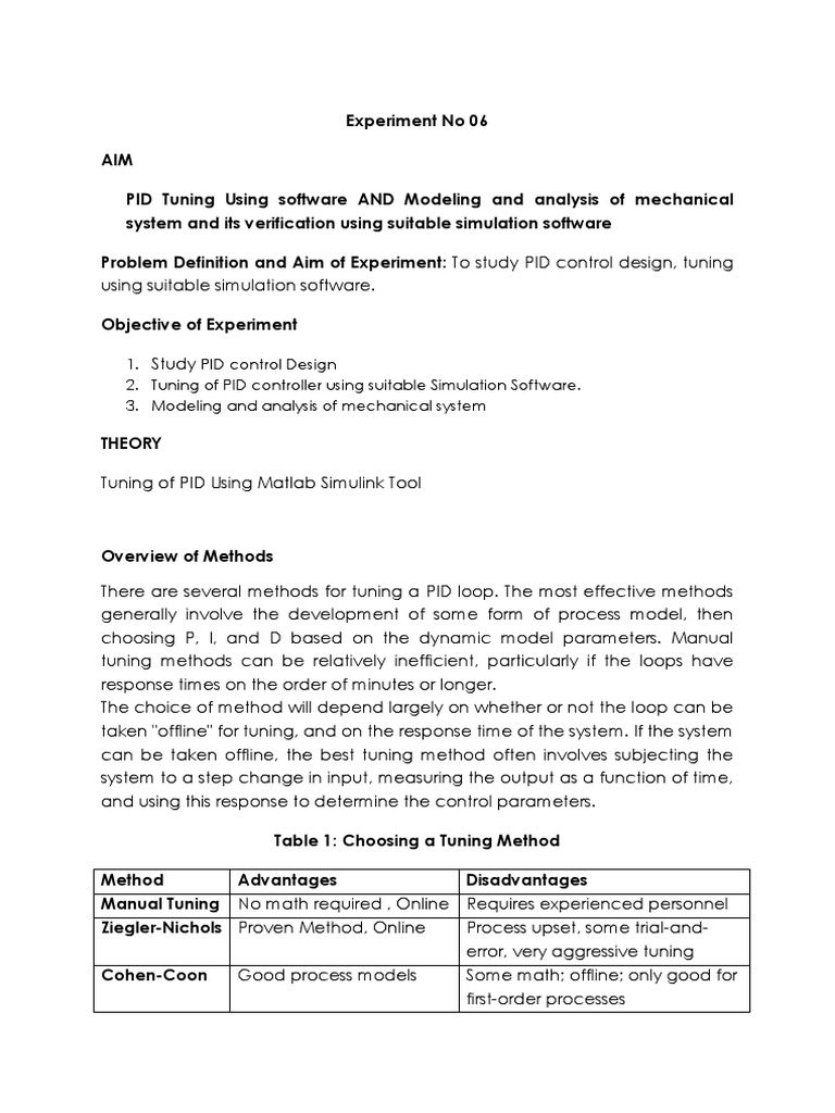 PID Tuning with MATLAB Simulink | PDF | Computer Simulation | Cybernetics