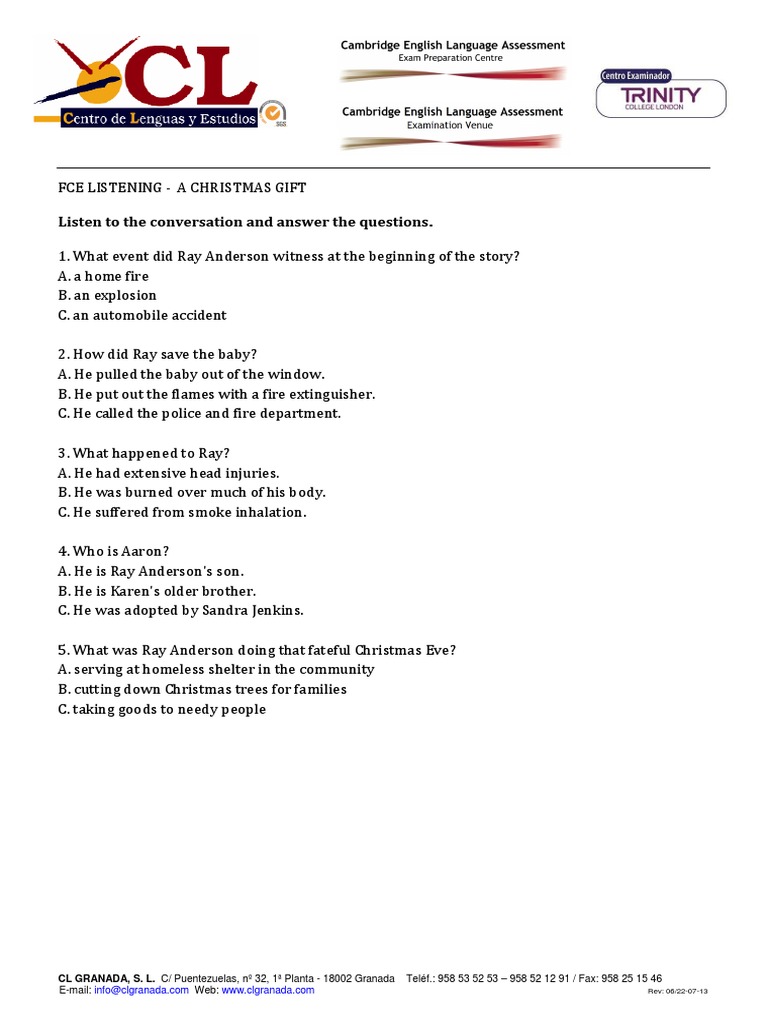 Listening A Christmas Gift | PDF