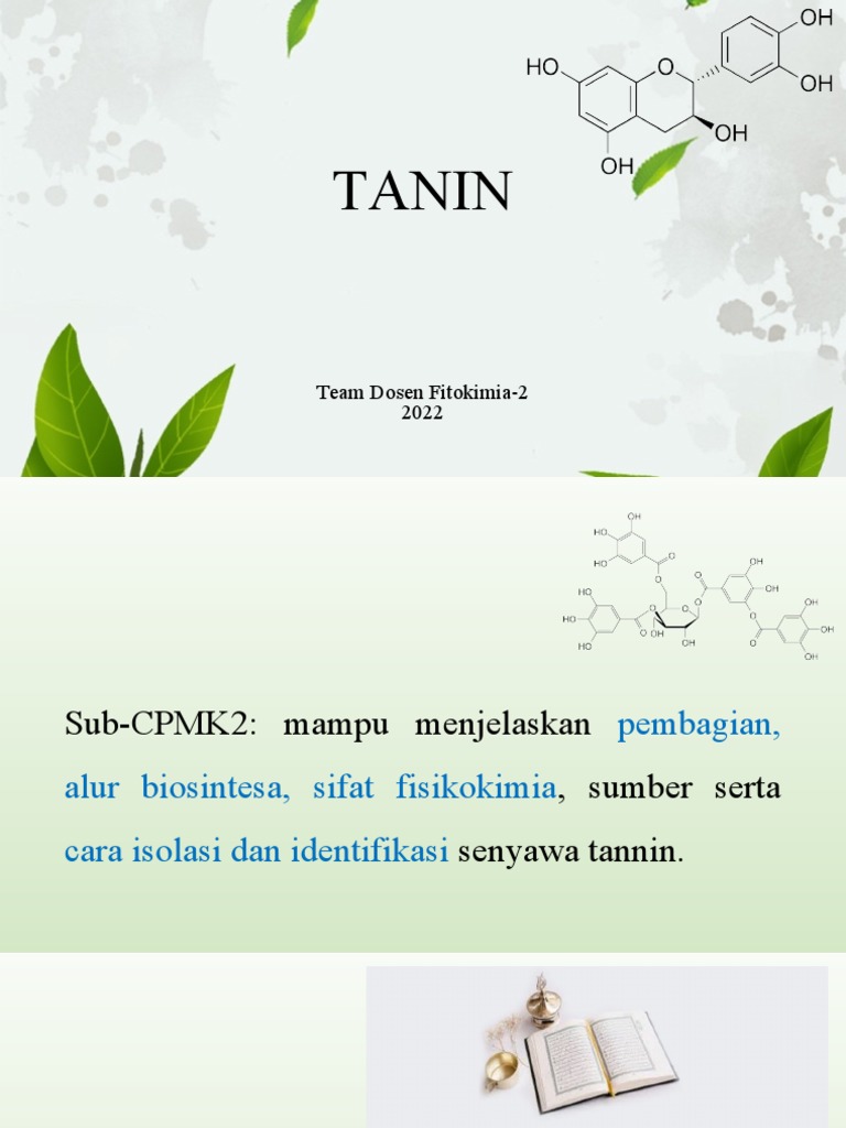 EKSTRAKSI DAN IDENTIFIKASI TANIN | PDF