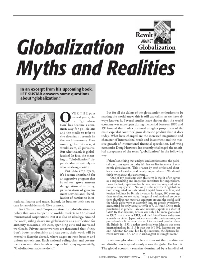 Global Myths | PDF | Globalization | North American Free Trade Agreement