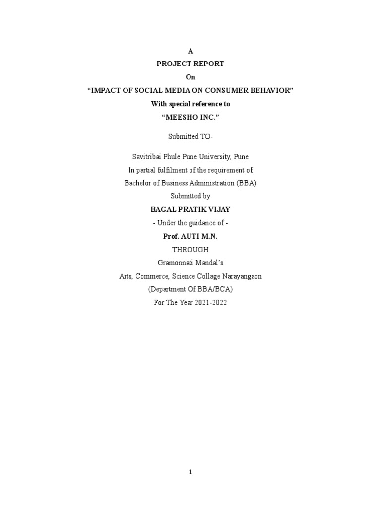 Digital marketing project | PDF | Consumer Behaviour | Behavior