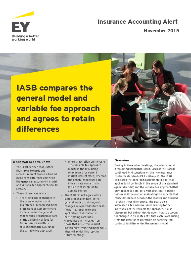 Ey Insurance Accounting Alert November 2015 | PDF | Insurance | Fair Value