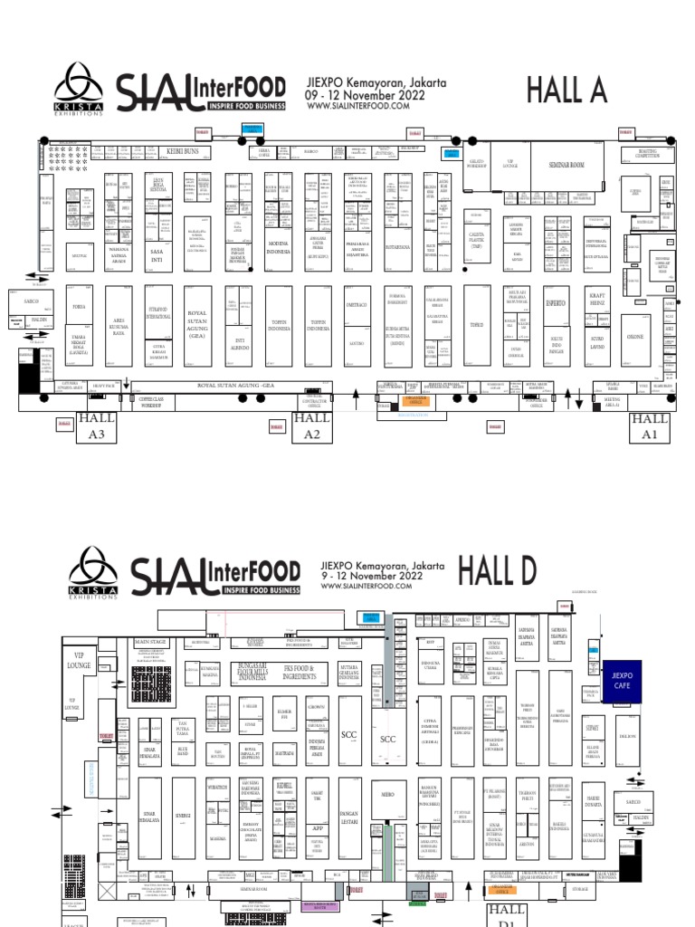 SIAL Interfood Jakarta 2022 Map | PDF