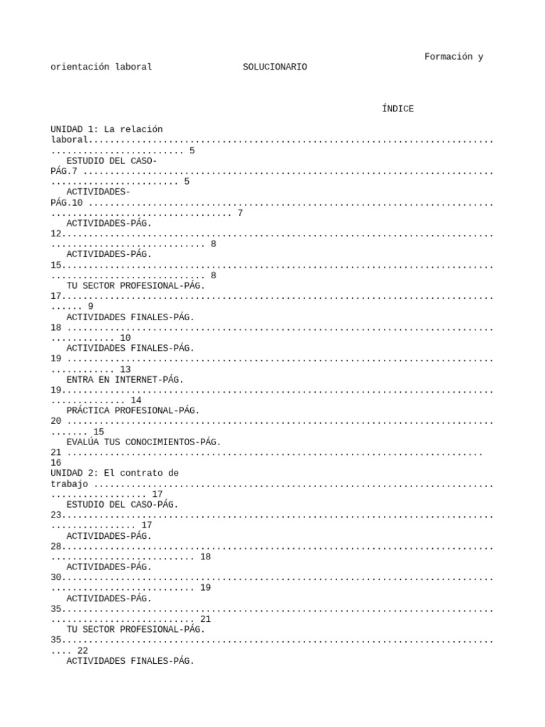 Solucionario FOL 2019 Editex PDF | PDF | Derecho laboral | Derecho penal