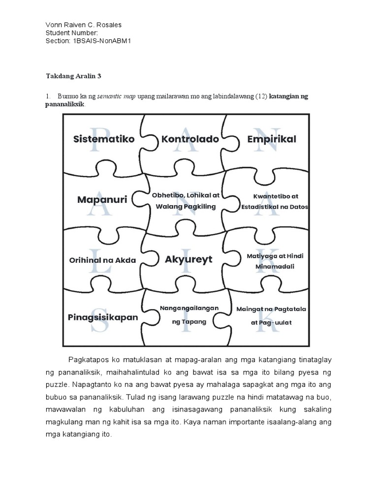 Takdang Aralin 3 | PDF