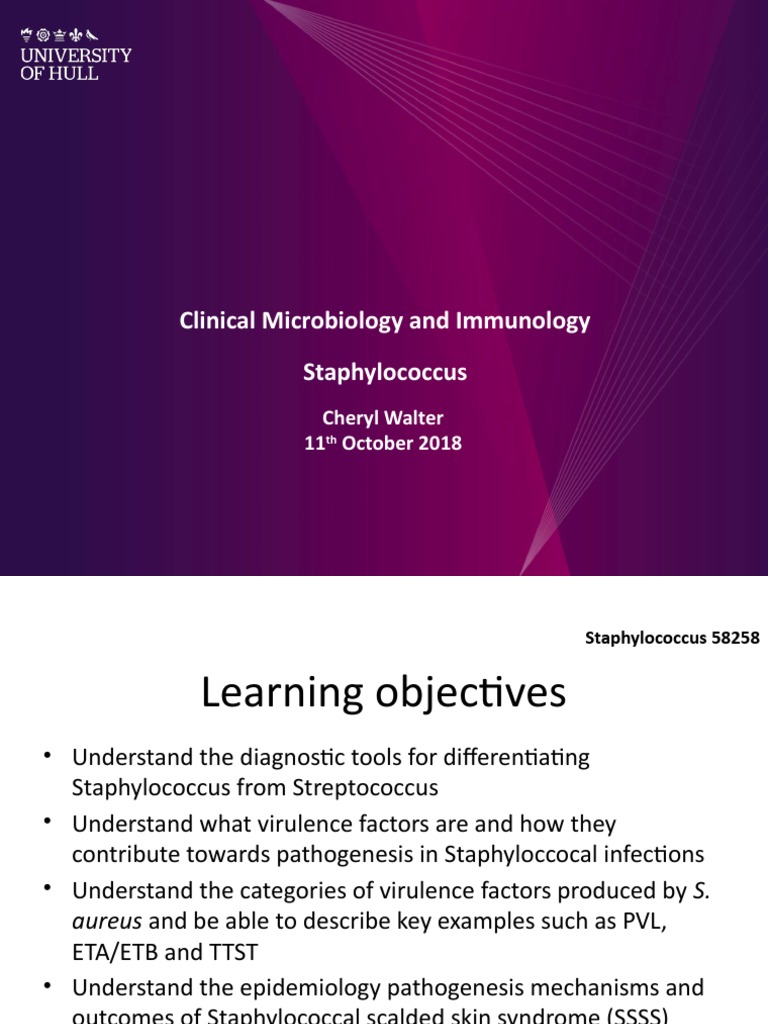 Staphylococci 18 Student | PDF | Staphylococcus | Staphylococcus Aureus