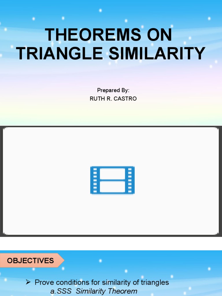 Q3 - M6 - Theorems On Triangle Similarity | Download Free PDF | Triangle | Euclid