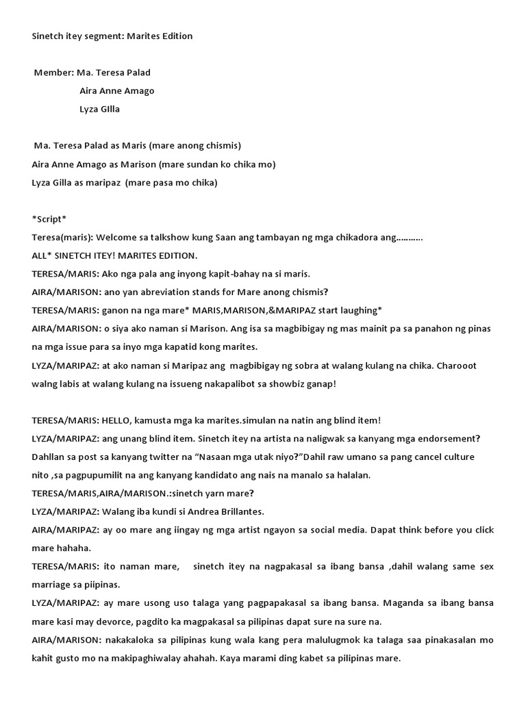 Sinetch Itey Segment | PDF