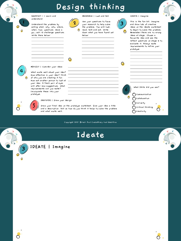 Design Thinking Worksheet | PDF | Design Thinking | Critical Thinking