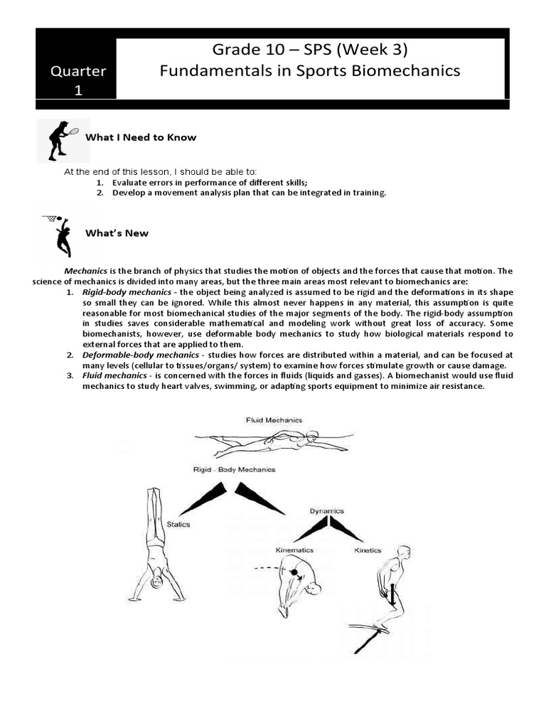 SPS Week 3 | PDF | Force | Biomechanics