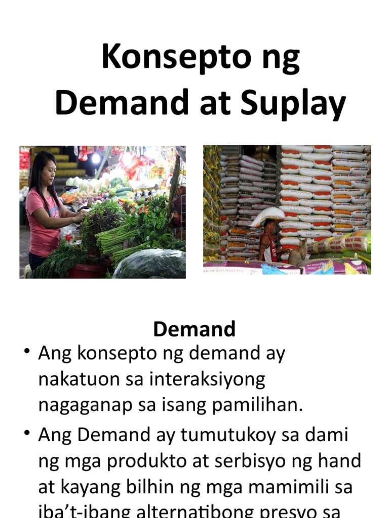 Konsepto NG Demand at Suplay | PDF