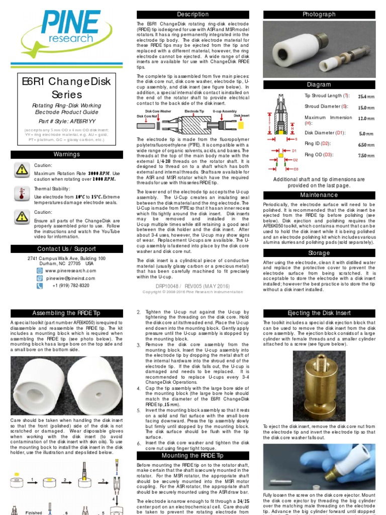 DRP10048-Electrode-Information-E6R1-Series-REV005 | PDF
