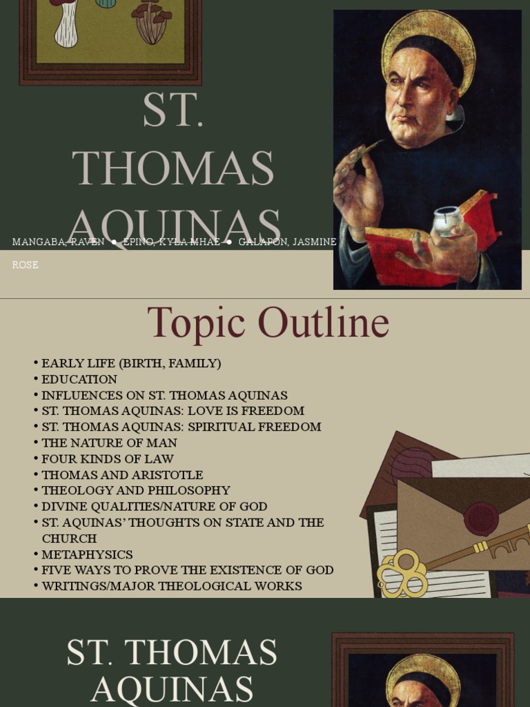 ST. THOMAS AQUINAS (Final) | PDF | Thomas Aquinas | Faith