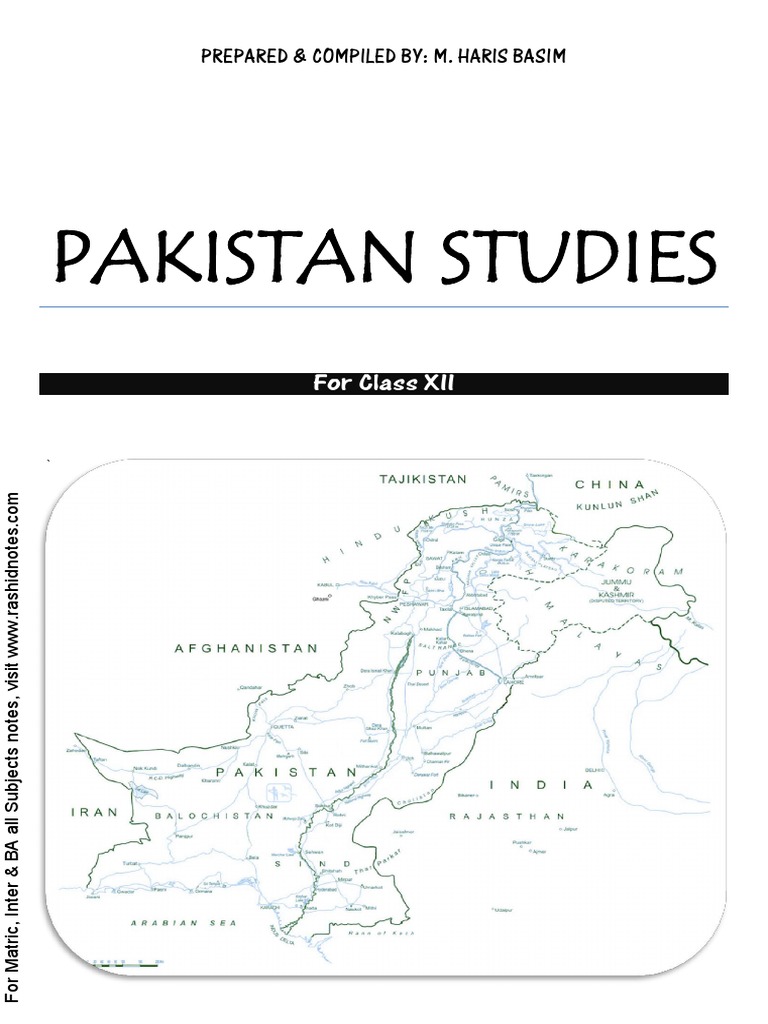 2nd Year Pak Studies (English Medium) | PDF | Two Nation Theory ...