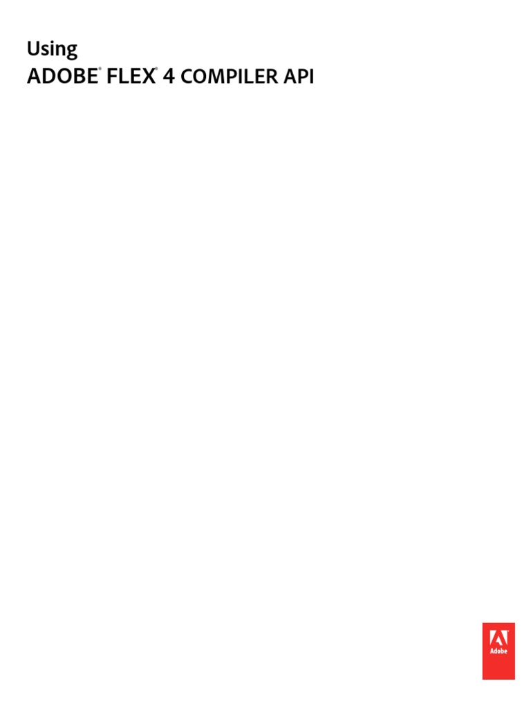 Flex 4.0 Compiler API | PDF | Library (Computing) | Application Programming Interface