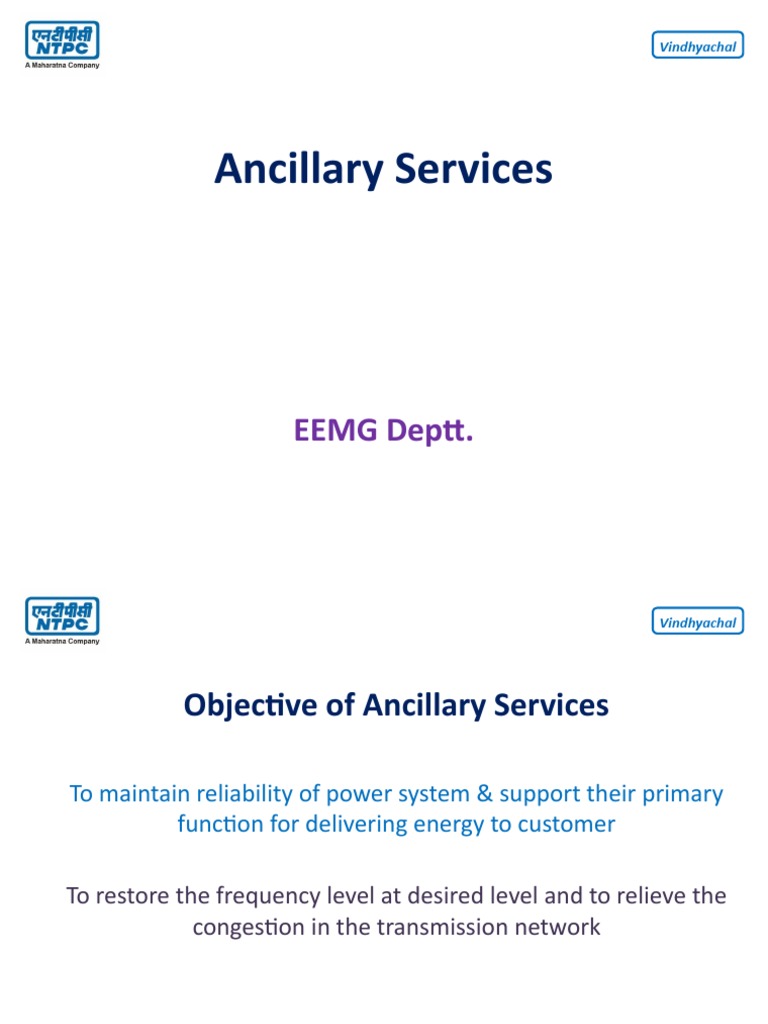 Ancillary Service | PDF | Electric Power Transmission | Electrical Grid