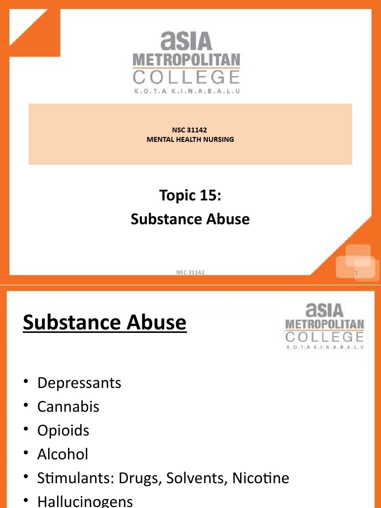 Substance Abuse | PDF | Substance Abuse | Substance Dependence