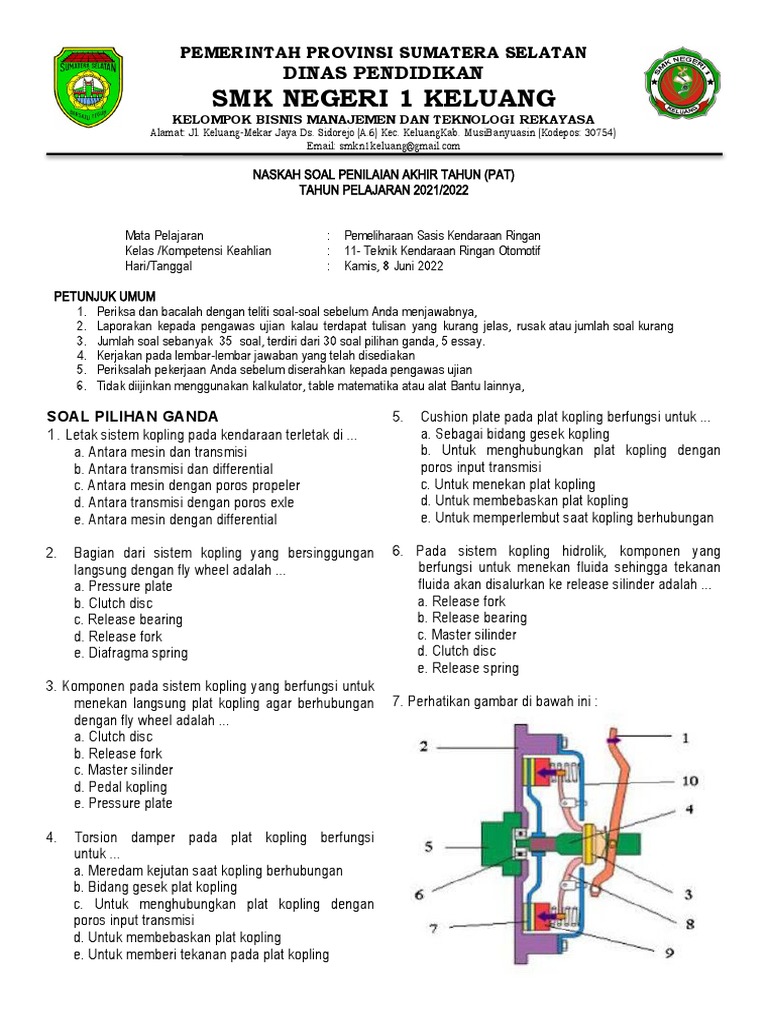 Soal Pat Sasis Tkro 11 | PDF