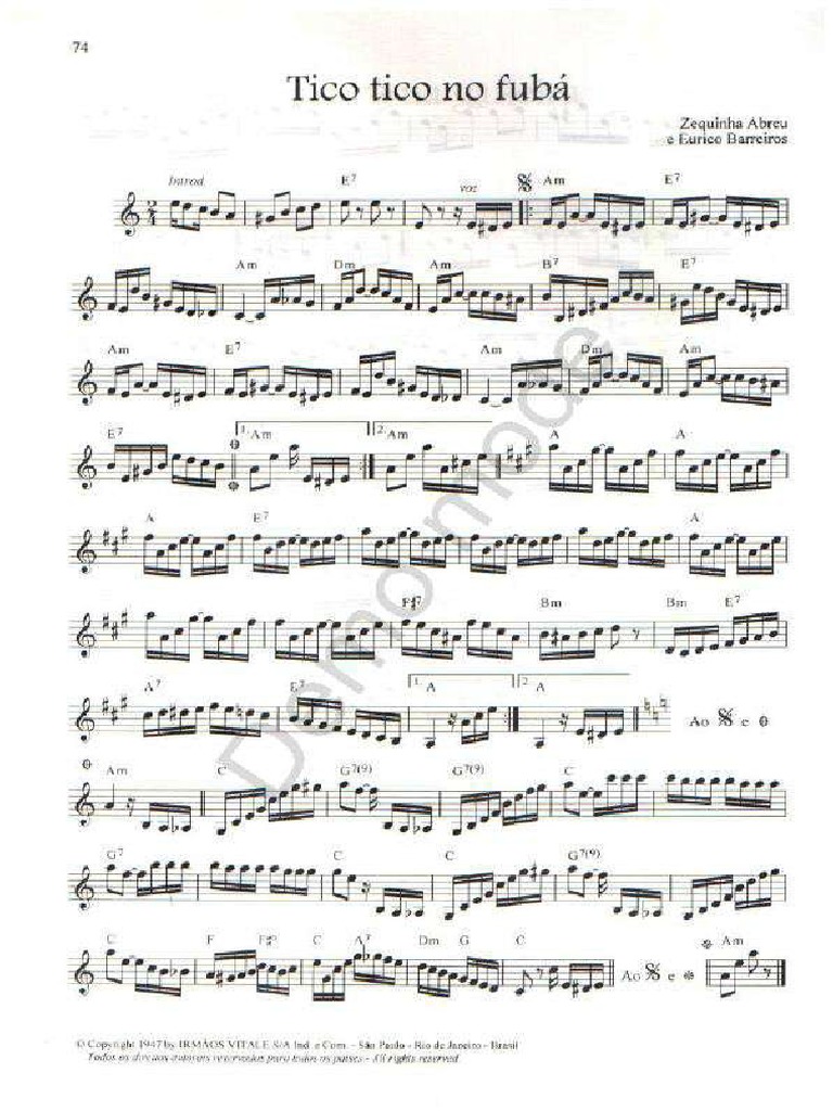 Tico - Tico - No - Fuba Partitura | PDF