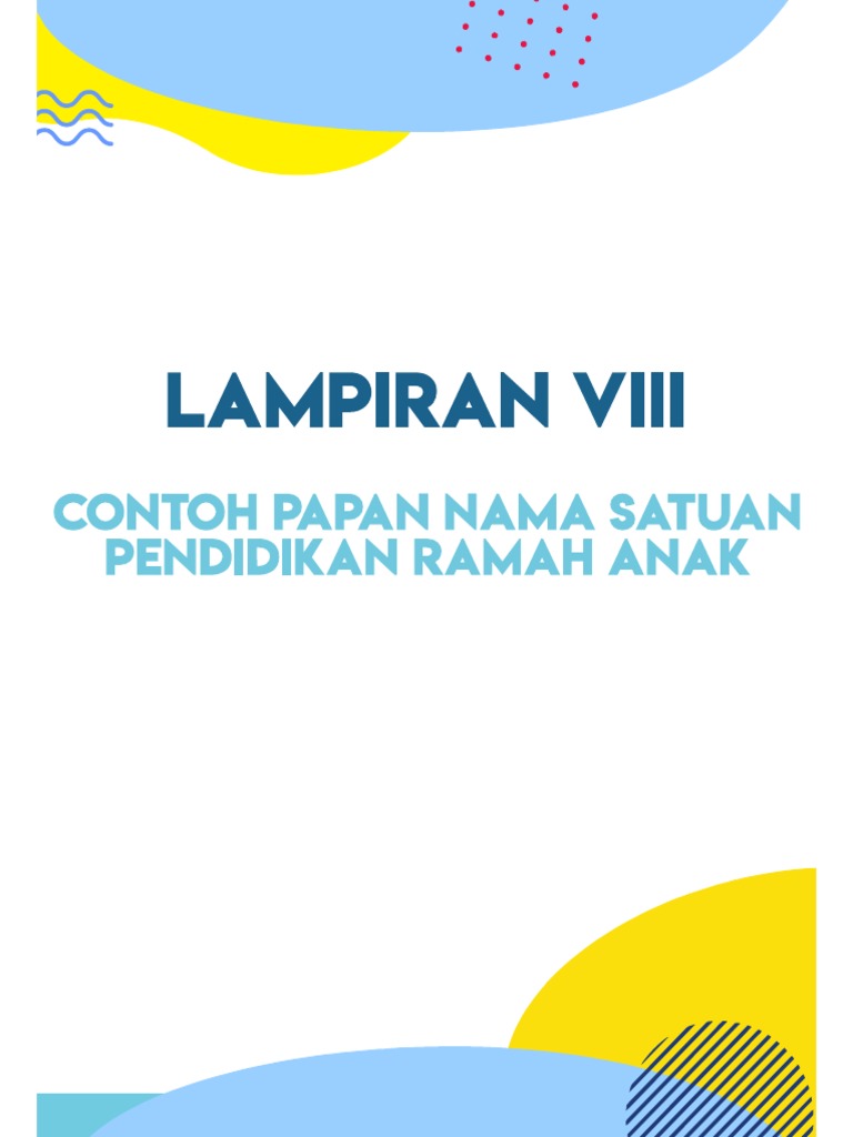 Contoh Plang Madrasah Ramah Anak | PDF
