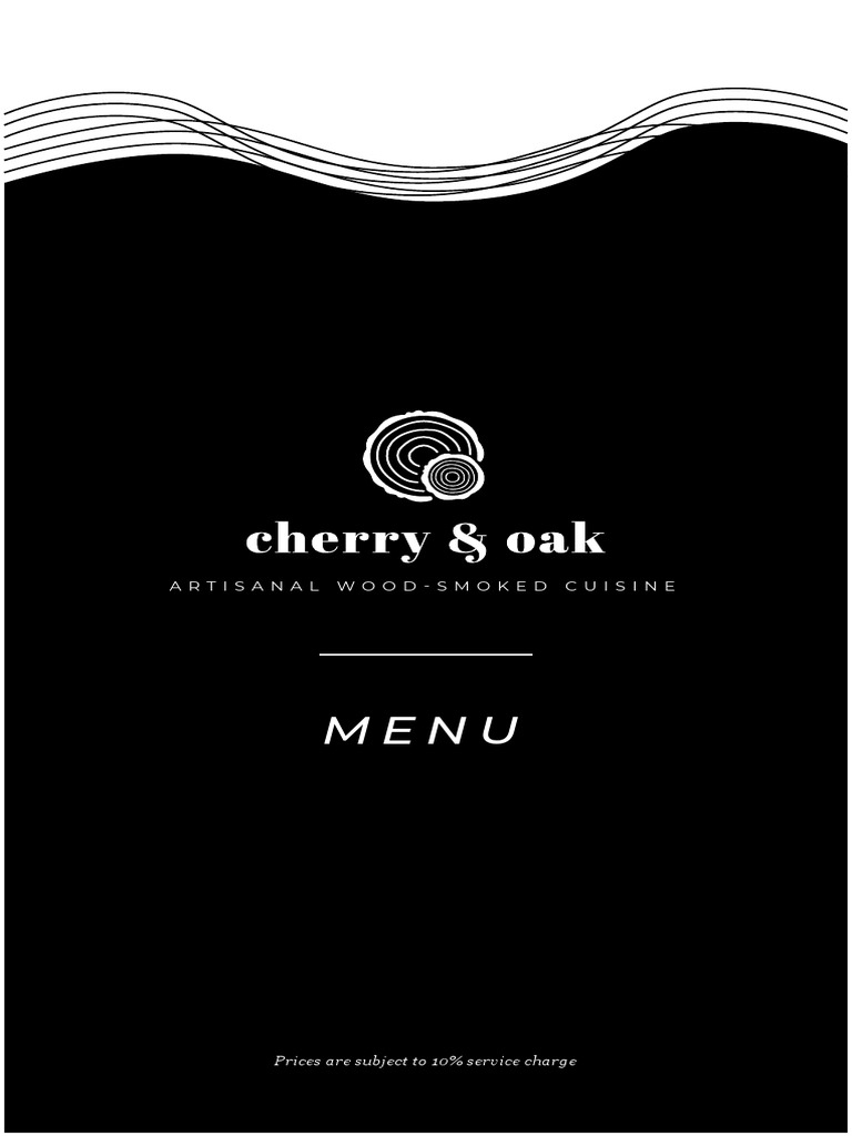 Cherry & Oak Menu | PDF | Salad | Smoking (Cooking)