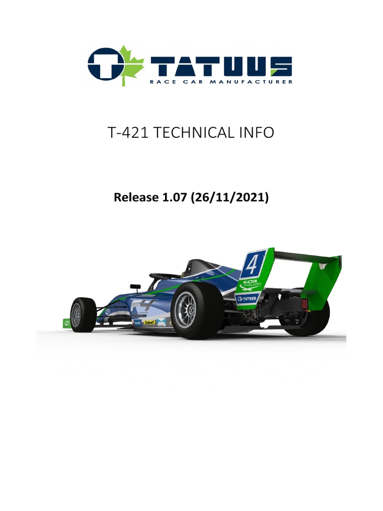 T421 Technical Manual v1.07 | PDF