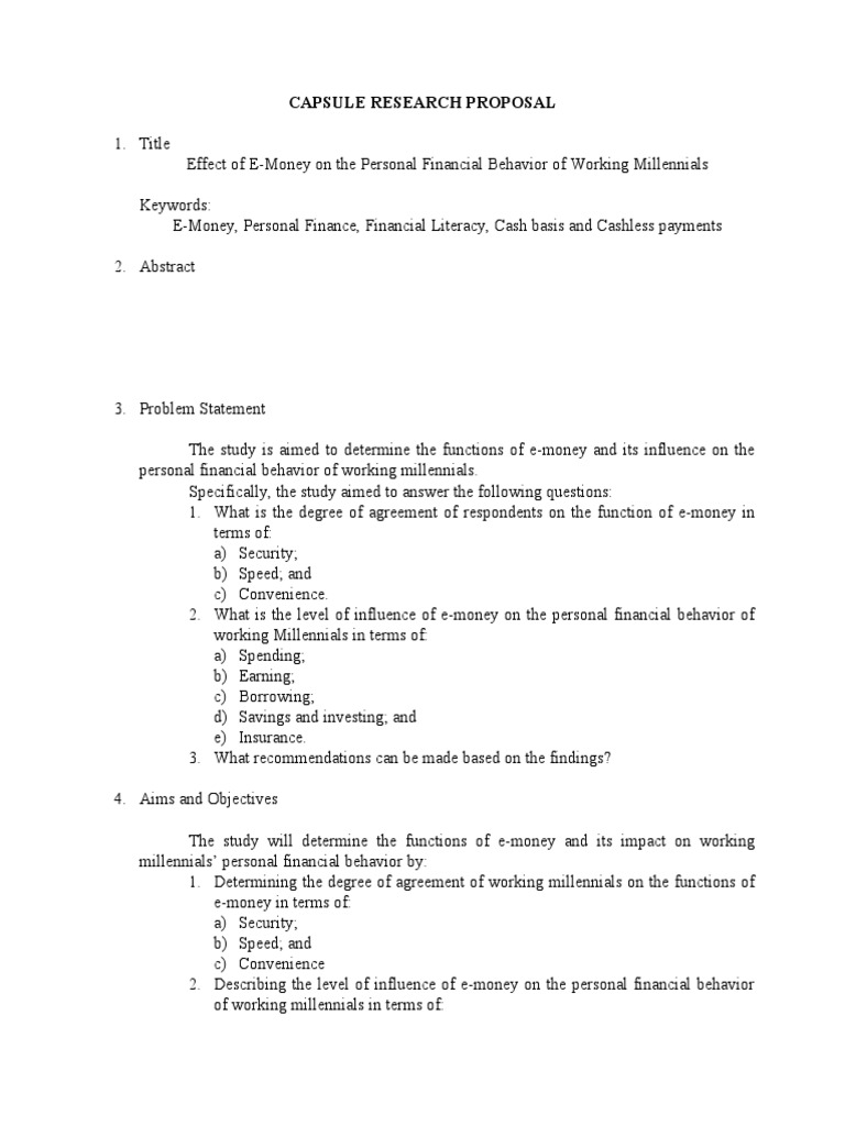 Capsule Research Proposal | PDF | E Commerce | Online Shopping