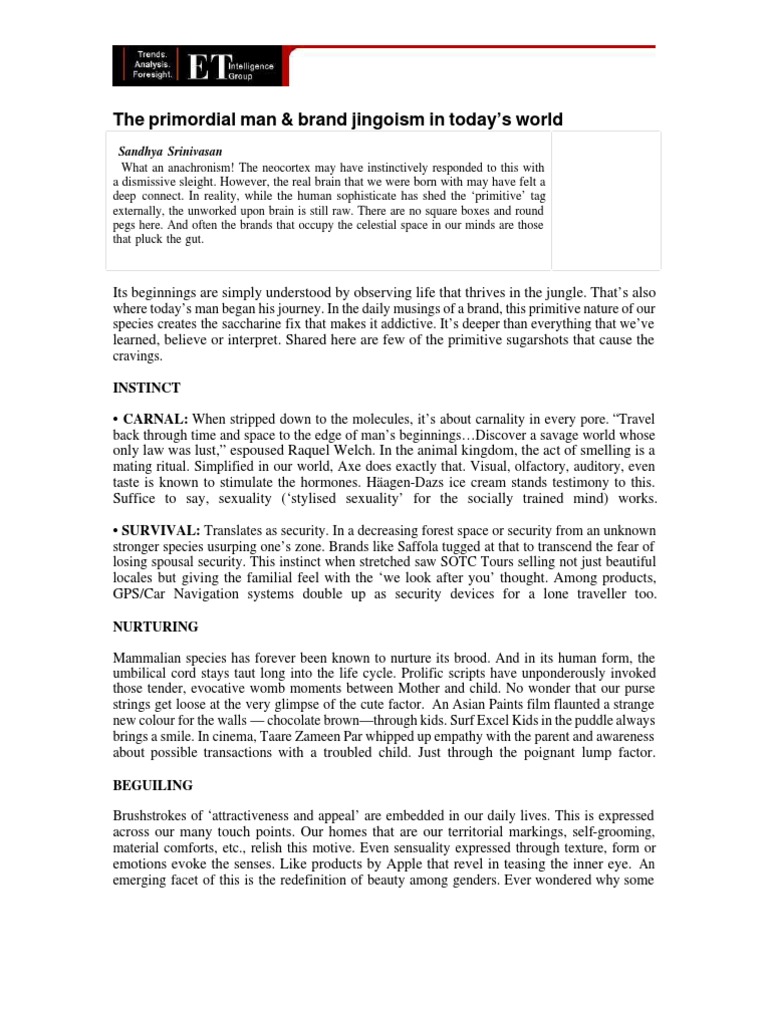 The Primordial Man | PDF | Self-Improvement