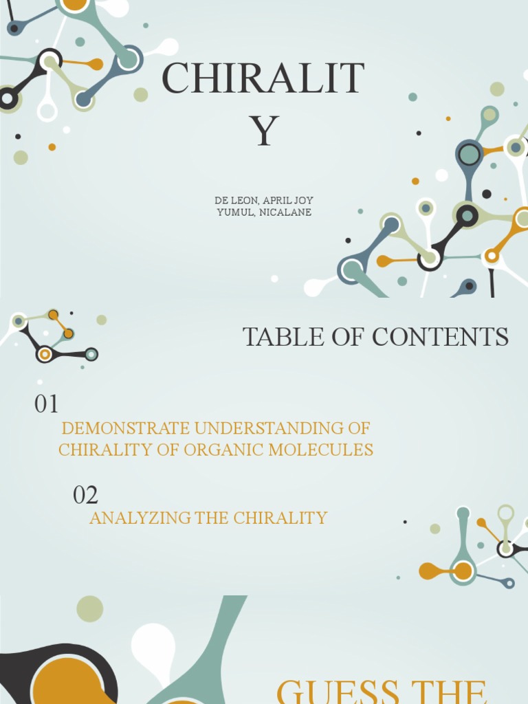 CHIRALITY | PDF | Chirality (Chemistry) | Isomer