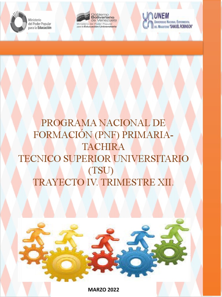 Cuadernillo Xii Trimestre PNF Tsu | PDF