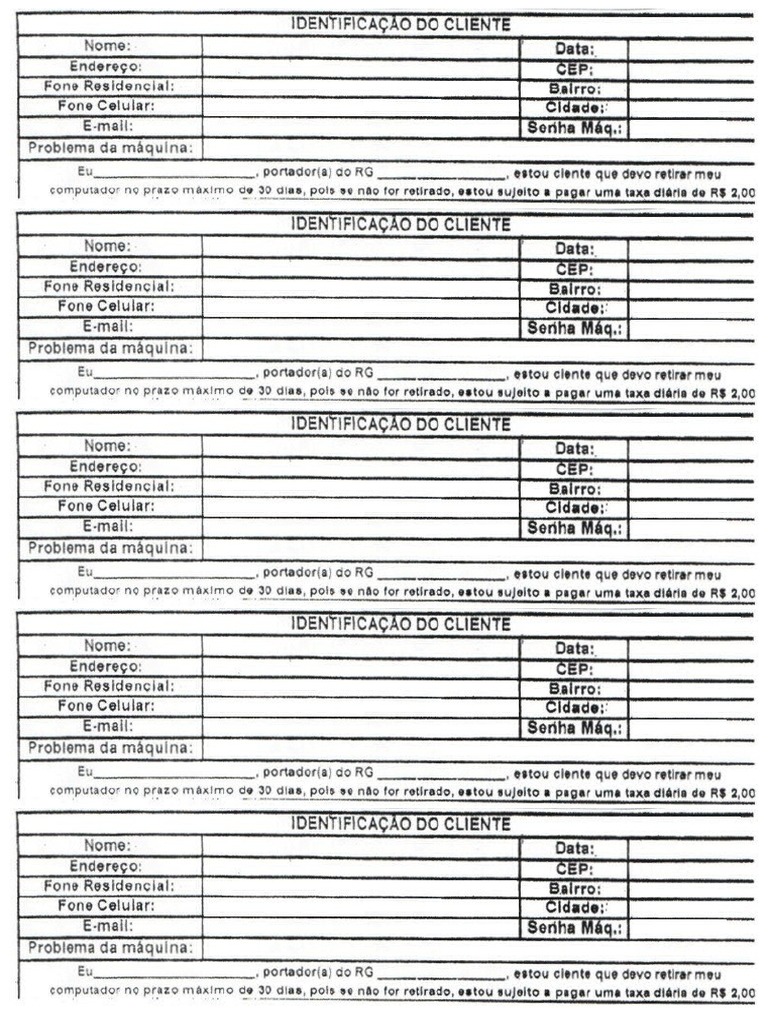 Ficha Clientes | PDF