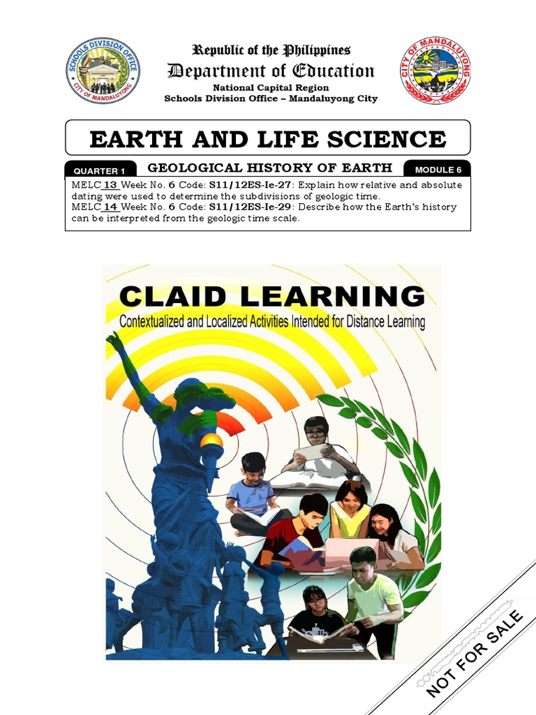 Earth and Life Science G11 Q1 W6 GeologicalHistoryEarth | PDF ...