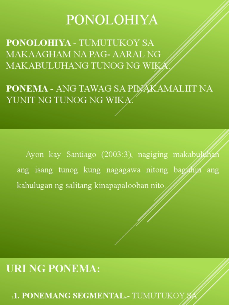 PONOLOHIYA | PDF