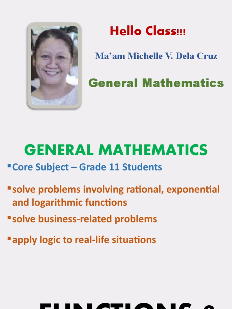 MODULE 1-FUNCTIONS, Real-Life Situation Using Functions | PDF | Function (Mathematics ...