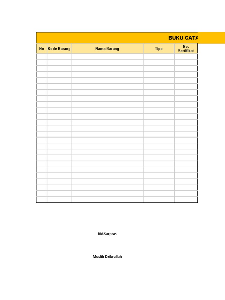 Buku Catatan Barang Rusak | PDF