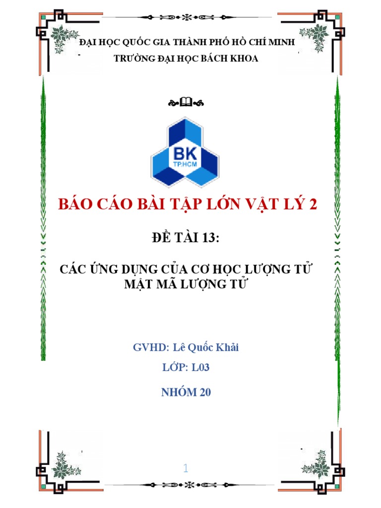BTL VL2 - L03 - Nhóm 20 | PDF